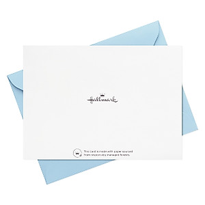 Hallmark Funeral Thank You Cards Assortment, Gold Foil Flowers (50 Thank You for Your Sympathy Cards with Envelopes)