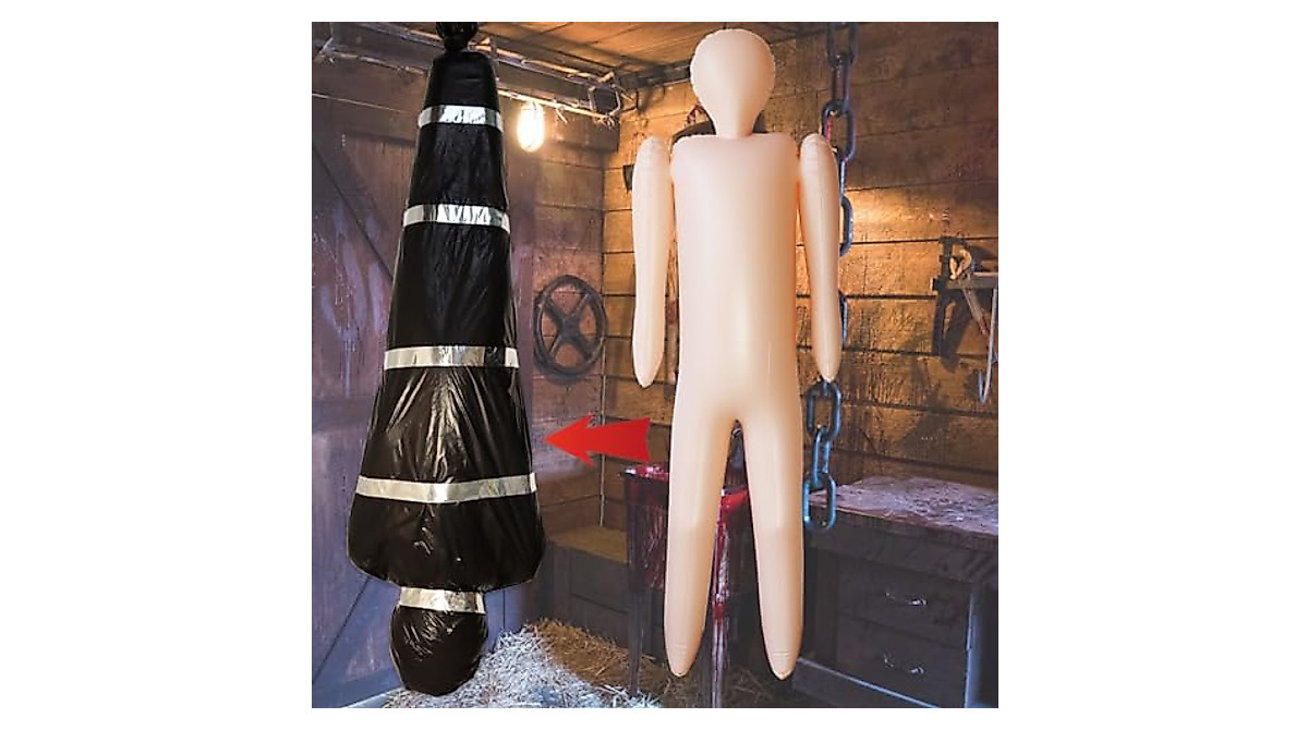 Scary 60" Inflatable Mannequin for Halloween Decor