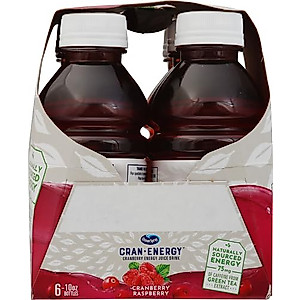 Ocean Spray, Cran-Energy Cranberry Raspberry Energy Juice Drink, 10 Fl Oz Bottles, 6 Ct