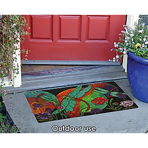 Toland Home Garden 800172 Twilight Flight Summer Door Mat 18x30 Inch Dragonfly Outdoor Doormat for Entryway Indoor Entrance