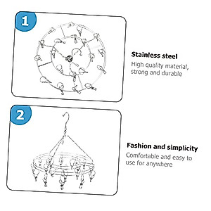 CAXUSD Clothespin Portable Clothes Rack Shirt Hangers Outdoor Clothes Drying Rack Folding Sock Hanger Underwear Hanger Clothes Drying Clip Household Folder Hangers for Pants