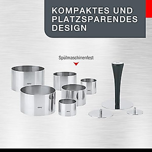 GEFU Professional Dish Prepping/Plating/Forming Ring Set/10 pieces/FORMIDABLE