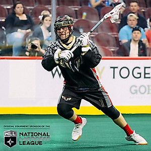 Epoch iD Jr. Complete Youth Lacrosse Stick for U14, 27", Stiff-Flex iQ3, White & Black