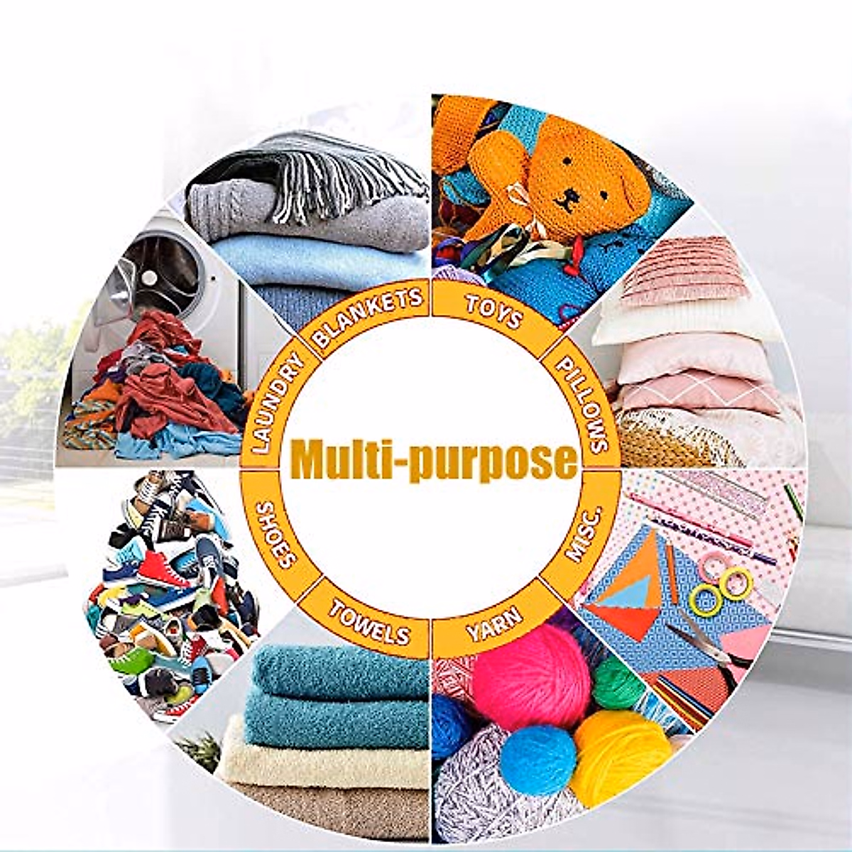 visesunny Storage Basket Cute Pig Pink Rose Nursery Hamper Basket Clothes Toy Storage Organizer Bin Box Collapsible Laundry Bag for Kid Room,Playroom,Bathroom,Living Room,Dorm,Office