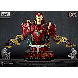 Beast Kingdom Medieval Knight Iron Man (Deluxe Version) DAH-046 Dynamic Action Figure, Multicolor