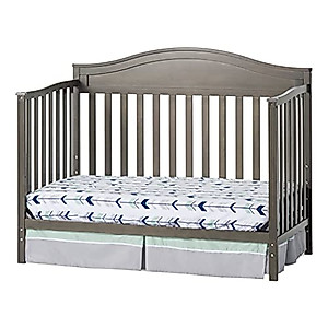 Child Craft Sidney 4-in-1 Convertible Crib, Dapper Gray