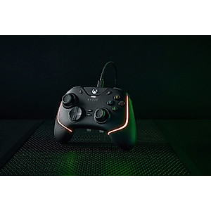 Razer Wolverine V2 Chroma - VOLL Anpassbarer Xbox Series X|S Controller mit RGB-Beleuchtung (6 Multifunktionstasten, austauschbare Stick-Kappen, Hair-Trigger-Modus) Black