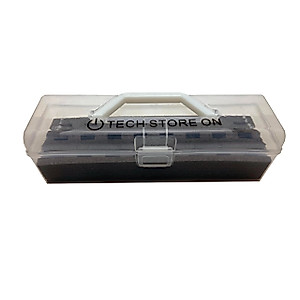 TECH STORE ON Flash USB Thumb Drive Holder Storage Organizer Case | Antistatic and Shockproof (plastic, medium, holds 24 USB slots)