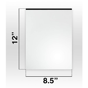 Plustek A4 / Letter Size Document Carrier Sheets (Pack of 5) - Protects Fragile Paper and A3 Size Document by Folding…