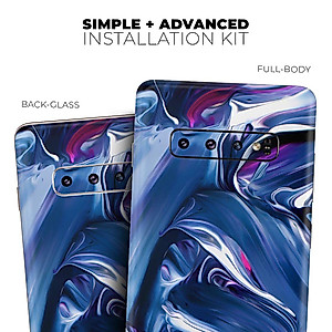 DesignSkinz Blurred Abstract Flow V37 Protective Vinyl Decal Wrap Skin Cover Compatible with The Samsung Galaxy S20 (Screen Trim & Back Glass Skin)