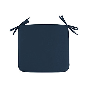 TUNKENCE Cushion Pads Chair Cushions for Outdoor Furniture Square Strap Garden Chair Pads Seat Cushion for Outdoor Bistros Stool Patio Dining Room for Kitchen Dining Office Chair 15x15 Inch Clearance