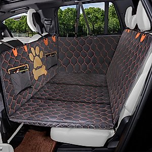 BABYLTRL Back Seat Extender for Dogs, Dog Car Seat Cover for Back Seat Bed for Car Travel Bed, Dog Hammock for Car Camping Mattress, Thickened Foldable Waterproof Dog Bed for Car SUV Compact Trucks