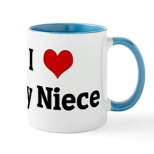 CafePress I Love My Niece Mug Ceramic Coffee Mug, Tea Cup 11 oz