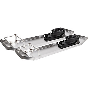 MARSHALLTOWN Concrete Stainless Steel Knee Boards with Knee Pads, Contractor-Grade, Built-in Toe Brackets, Durable, KB230