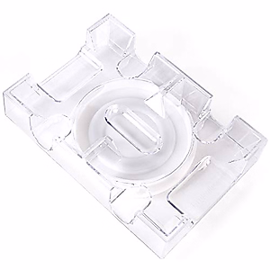 Brybelly Elite Rotating Card Deck Tray | Standard Sized Playing Cards | Rotates in Any Direction | Clear | 2 Deck Tray