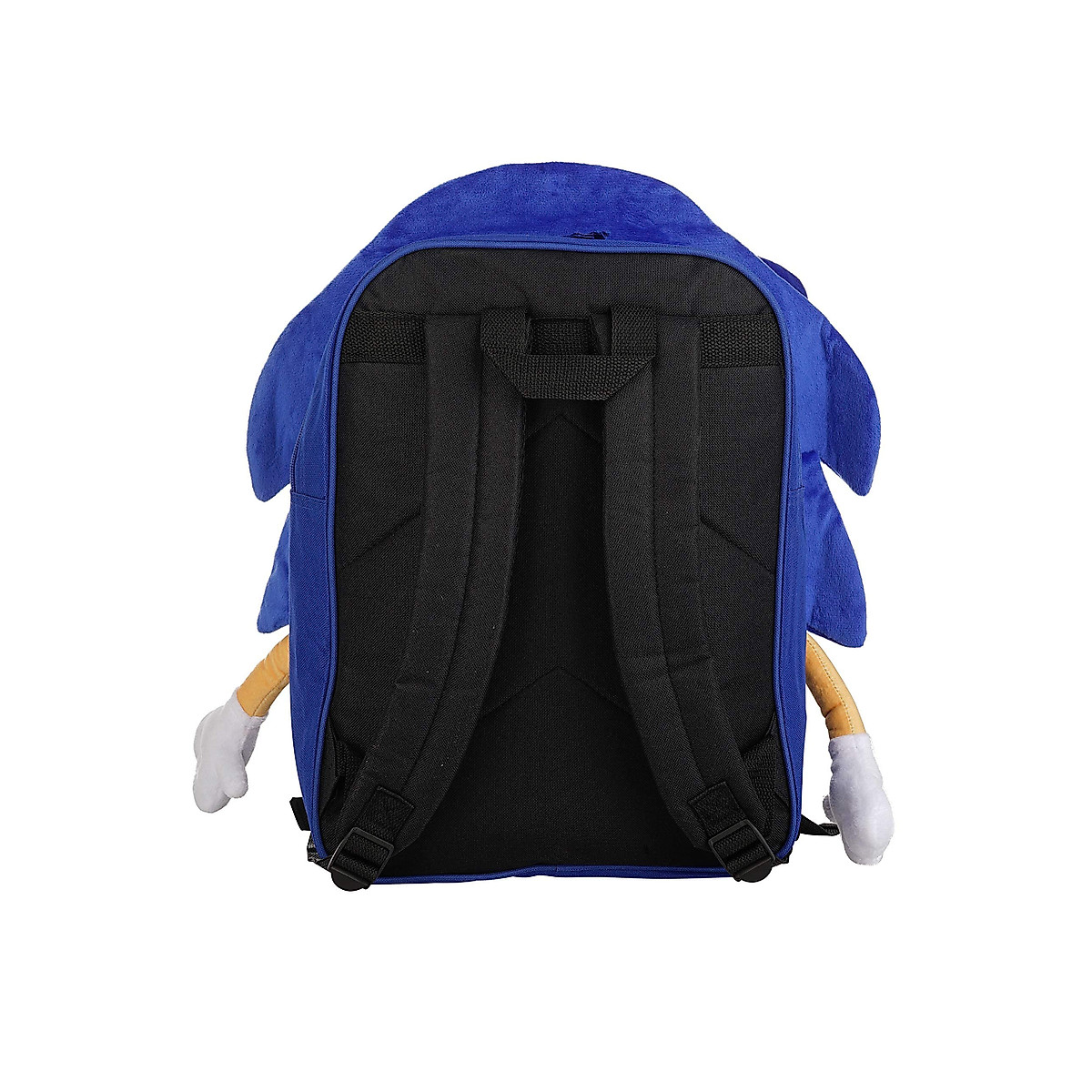 AI ACCESSORY INNOVATIONS Sonic The Hedgehog Backpack for Boys, Plush Padded Bookbag with Adjustable Shoulder Straps, Sonic Schoolbag with 3D Arms, Legs and Ears, Durable School Bag for Kids, Blue