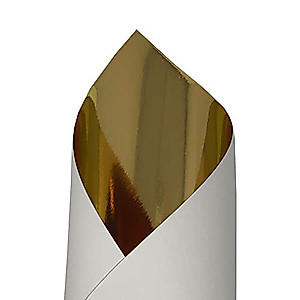 Gold Shimmering Metallic Cardstock - 12" x 12" - 10 Sheets Pack