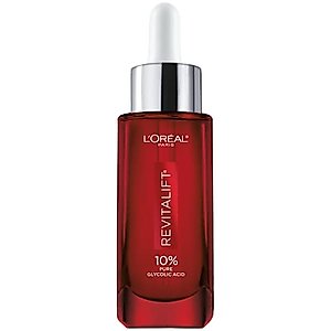L'Oreal Paris Revitalift 10% Pure Glycolic Acid Face Serum, Visibly Evens Tone & Reduce Wrinkles, Fragrance Free 1.7 oz