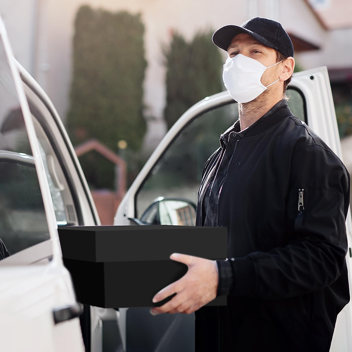 KKBESTPACK 100 Pcs 12x15.5 Poly Mailer Envelopes Shipping Bags Self Adhesive Waterproof Bags (Black), 12 x 15.5