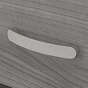 Bush Business Furniture Universal Floor Storage Cabinet with Drawers, Platinum Gray