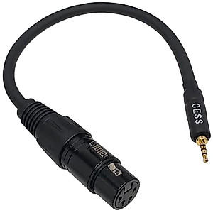 CNCESS CESS-227 Balanced 2.5mm TRRS to 4-Pin XLR Adapter Cable for Headphone