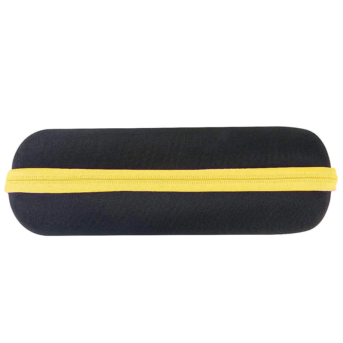 co2CREA Hard Travel Case Replacement for JBL Flip 6 FLIP 5 Waterproof Portable Bluetooth Speaker (Black Case + Yellow Zipper)