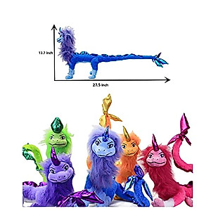 Cpstbw Cute Dragon Plush Stuffed Toy, Colorful Dragon Plush Toy for Kids Gift 27.5 Inch (Green)