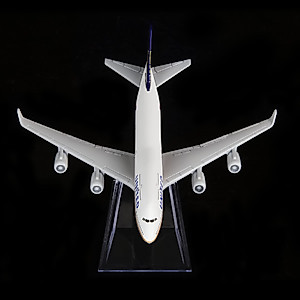 24-Hours Airplane Model United Airlines B747 Plane Model Alloy Metal Aircraft Model Birthday Gift Plane Models Chiristmas Gift 1:400