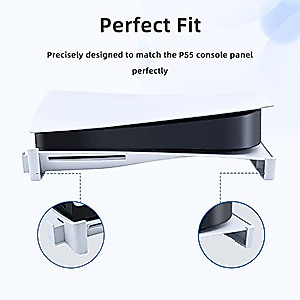 Mcbazel Horizontal Stand for PS5, Base Stand Accessories Compatible with Playstation 5 Disc & Digital Editions - White