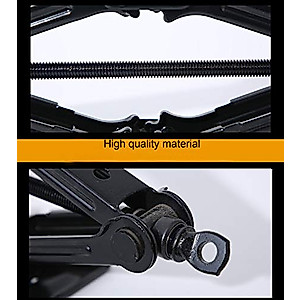 Fasmov Scissor Jack, Heavy Duty Lifting Jack, Lift Wind Up Tools, for/SUV/MPV Tyre Repair Changing Tool, 1.5 Ton (3,000 lb) Capacity, Black