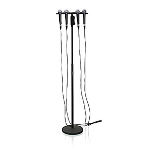 Gator Frameworks Multi Holder Stand Attachment Holdsup to (4) Microphones Wired or Wireless (GFW-MIC-4TRAY)