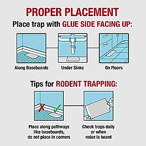 60M Packed Glue Boards by Catchmaster - 60 Traps Pre-Baited, Ready to Use Indoors Mouse Rodent Insect Reptile Snake Sticky Adhesive Long-Lasting Foldable Tunnel Disposable Non-Toxic - Made in The USA