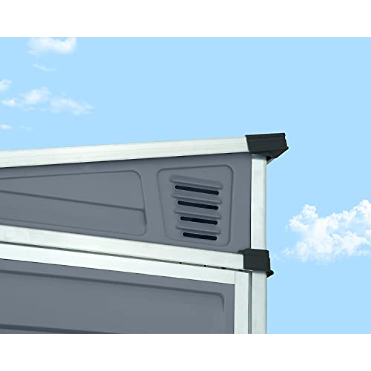 Palram - Canopia Skylight 4' x 6' Lean-to Shed - Gray