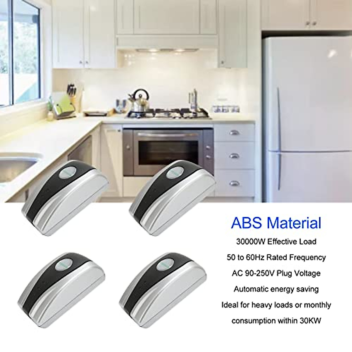 ASHATA 4Pcs Home Electricity Saving Box, Smart Electric Box Energy Saver, SD-001 Home Smart Power Saver, 30,000W Automatic Energy Saving Saver, TV Power Saver (90-250V)(#3)