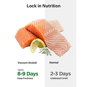 Kootek Vacuum Sealer Bags for Food, 8 in x 50 ft 2 Rolls Vacuum Seal Bag Rolls, Commercial Grade, BPA Free, Vac Freezer Bags for Food Storage, Meal Prep or Sous Vide