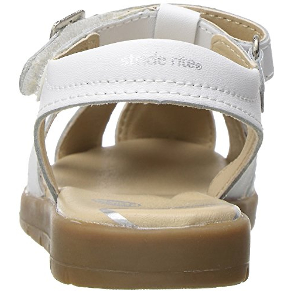 Stride Rite girls Summer Time Sandal (Toddler/Little Kid),White,5 M US Toddler