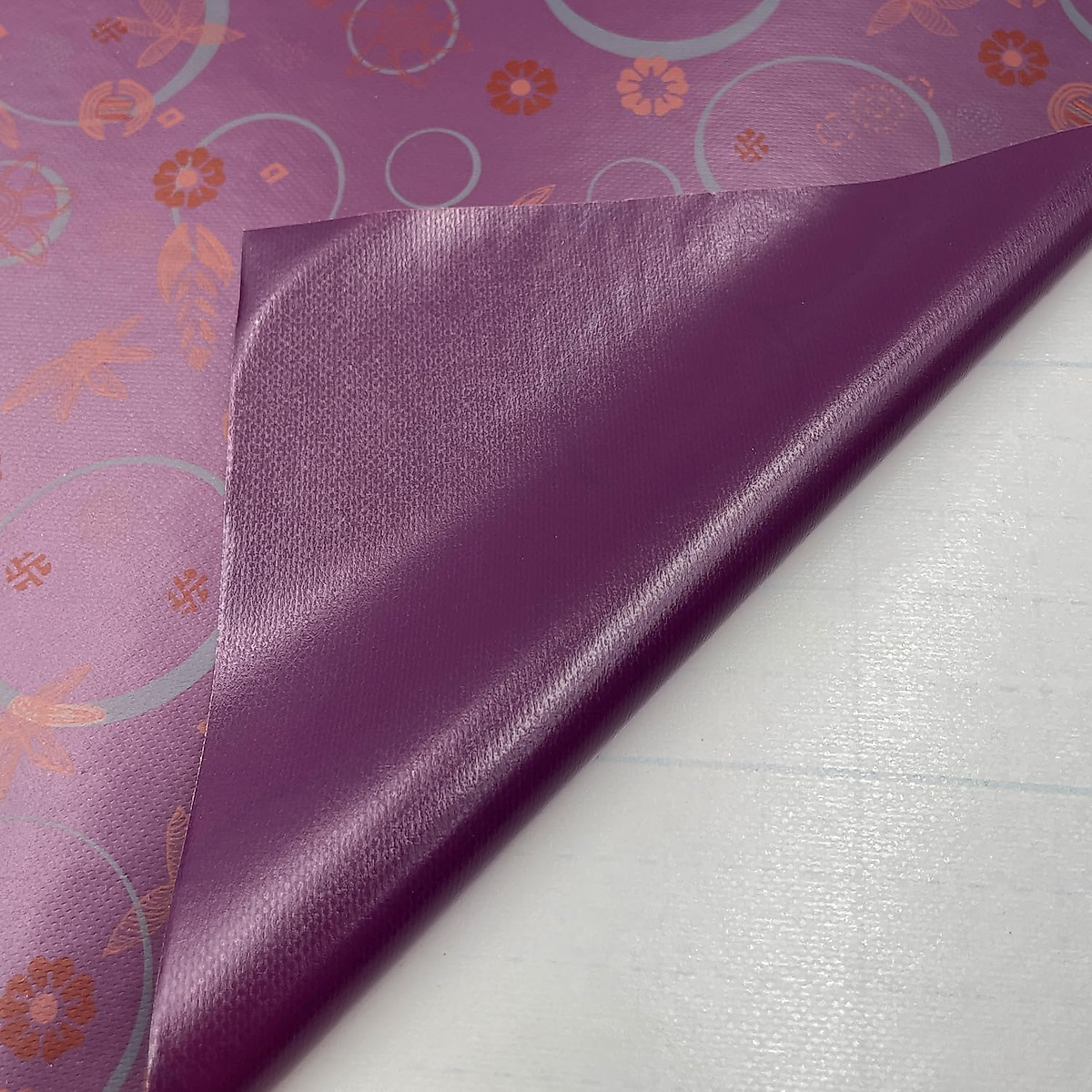 Yifely Peel & Stick Drawer Liner Removable Shelf Paper for Covering Apartment Old Cabinets Shelves, Purple Ring, 17.7 Inch by 9.8 Feet