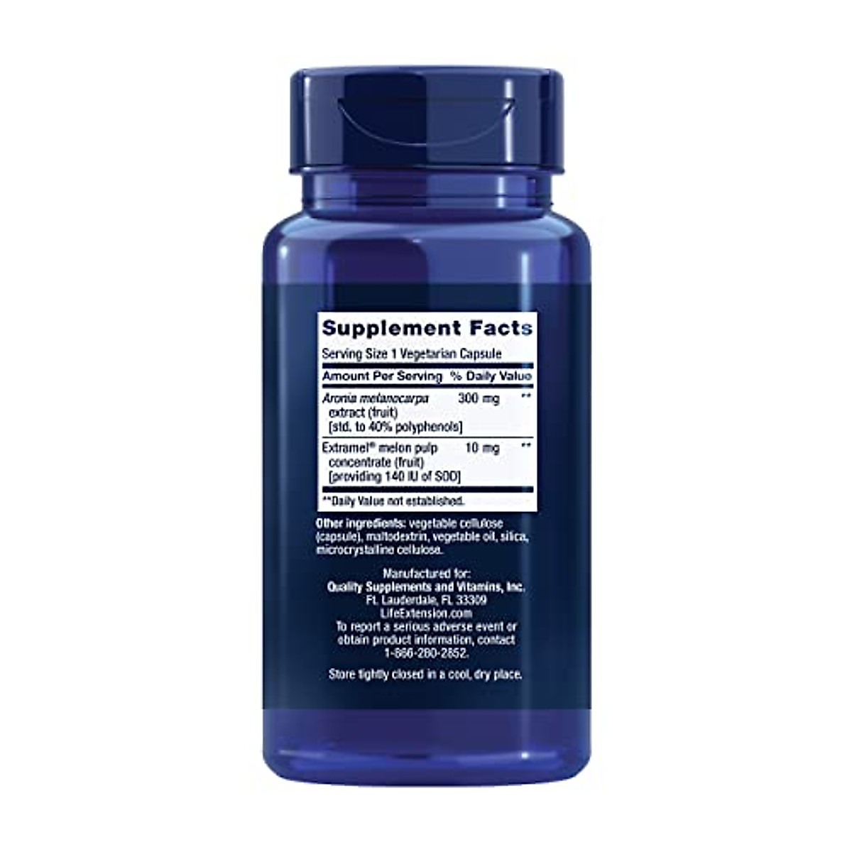 Life Extension SOD Booster - Superoxide Dismutase Supplement - Antioxidant for Liver Health and Detox - with Chokeberry Extract & Melon Concentrate - Gluten-Free, Non-GMO, Vegetarian – 30 Capsules