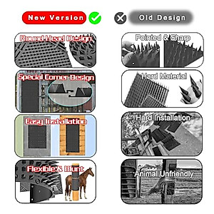 Sovipal Upgraded Equine & Bovine Massage Brush Kit - Soft Touch Itchin Post Pad- Animal Scratchers for Safe and Satisfying Itch Relief with Hoof Pick- 2Pieces