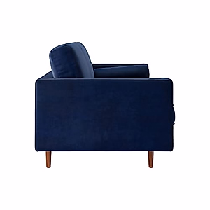 Inmod Matilde Velvet Sofa, Sapphire Blue