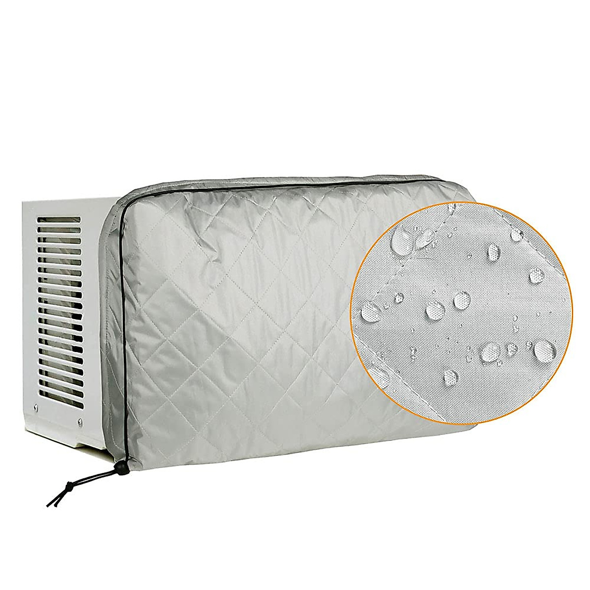 Saycker Air Conditioner Cover with Drawstring, AC Unit Covers for Inside, Window AC Unit Cover, Prevents Draft, Washable Design(Size:17x13x3 inch)