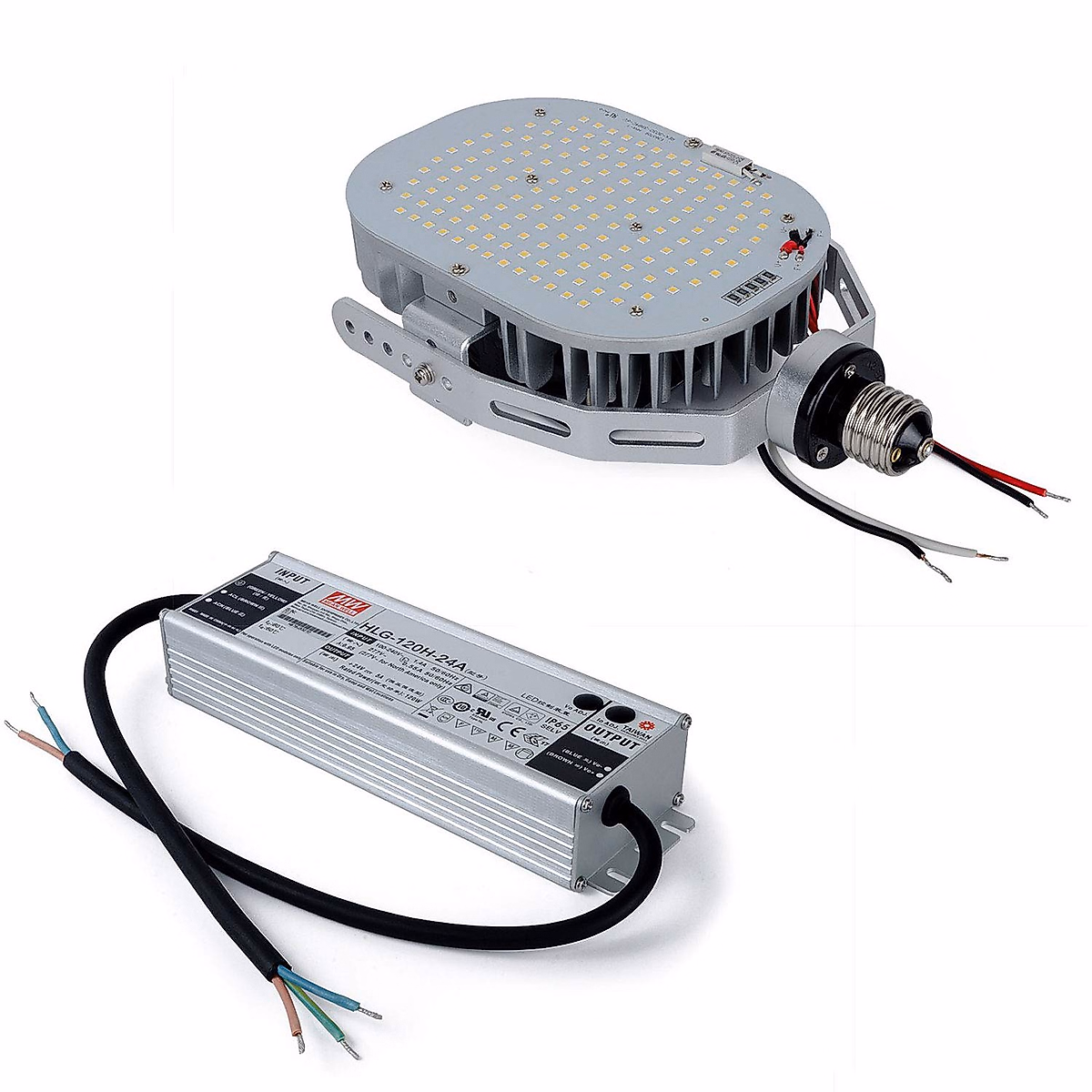 Hytronics 120W LED Retrofit Kit,700W MH/HPS Equivalent,100-277V 5000K 14400 Lumens,ETL/cETL/DLC Listed,Replaces Street/Area Light,High Bay,Gas Station Light,Wall Pack Light.