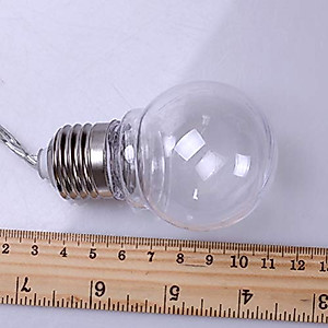 SOLUSTRE Solar Light Outdoor, 2. 5M 10LED Retro Bulbs String Lights Energy LED Waterproof Warm White Lamps for Festival Party Home Garden (Black)