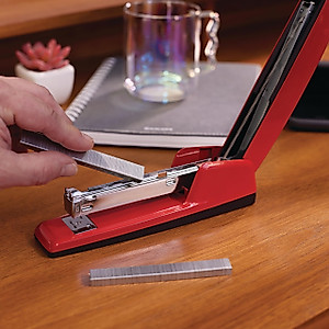 Swingline Stapler, 747 Iconic Desktop Stapler, 25 Sheet Capacity, Desk, Office, Rio Red (74736)