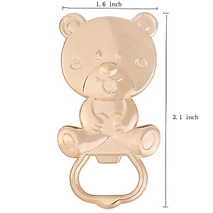 24 Pack Bear Bottle Opener Baby Shower Favors for Guest, Metal Beer Bottle Opener for Baby Shower Souvenirs/Decor/Gift Supplies,Baby Shower Party Favor (Blue, 24)