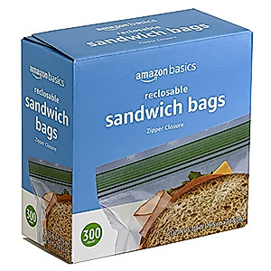 Amazon Basics Sandwich Storage Bags, 300 Count (Previously Solimo)