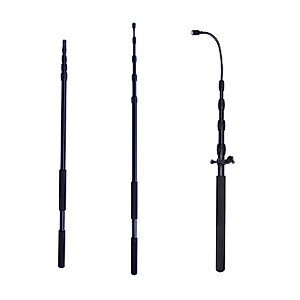 5m Retractable Pole Inspection Camera Telescoping Pole Camera Search Rescue Pole Camera Telescopic Search Camera with HD Digital Camera, LED Lights, 7 inch Screen, Audio Video Record and Take Picture