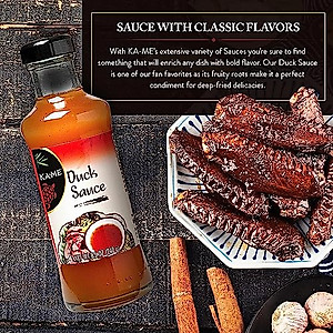 KA-ME Duck Sauce - Tangy and Flavorful Asian Dipping and Cooking Sauce, Authentic Ingredients, No Preservatives, No MSG - Use For Marinade, Dipping,Cooking, BBQ, Meats, Seafood and Vegetables - 8.5 oz (Pack of 2)