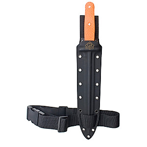 Puma XP 15" Pig Sticker Textured Blaze Orange G10 Beveled Blade Hunting Knife with Kydex Sheath