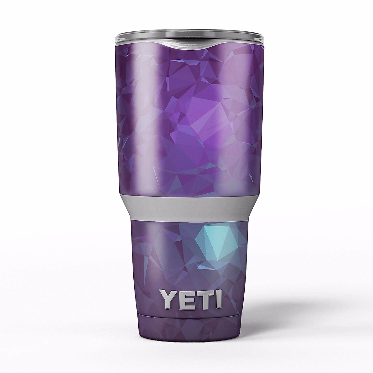 Design Skinz Purple Geometric V11 - Skin Decal Vinyl Wrap Kit Compatible with The Yeti Rambler Cooler Tumbler Cups